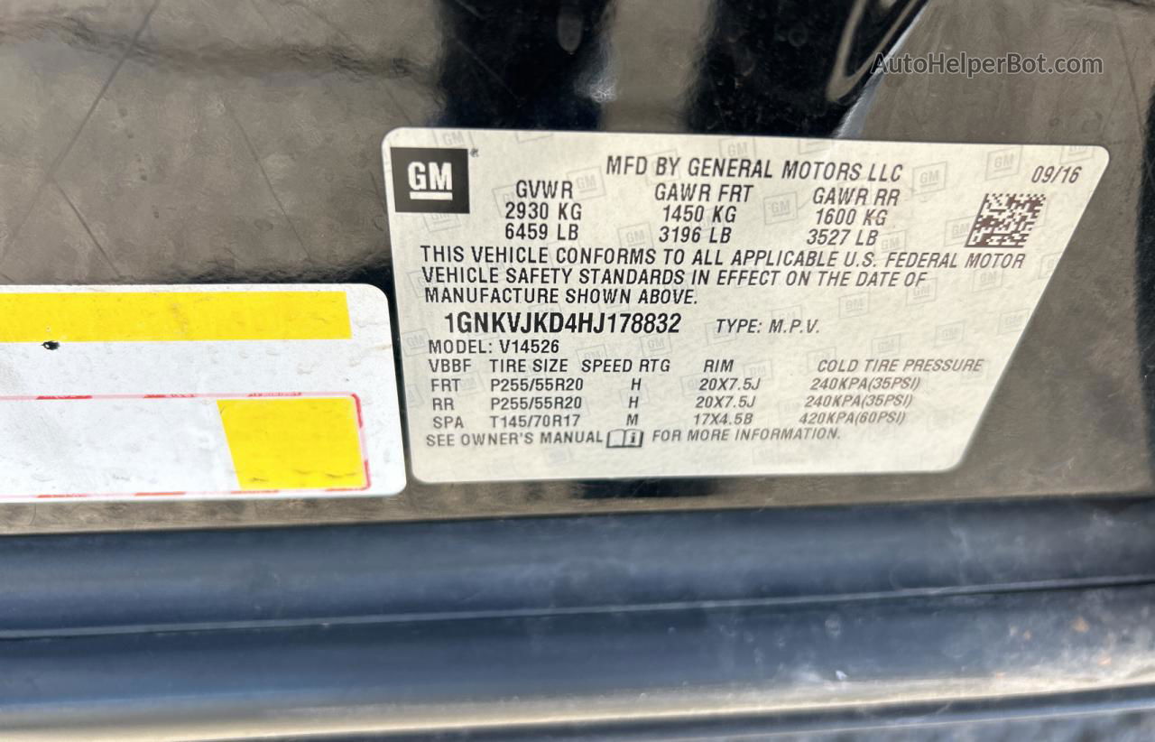 Price & History 2017 Chevrolet Traverse Premier 3.6l 6 vin ...