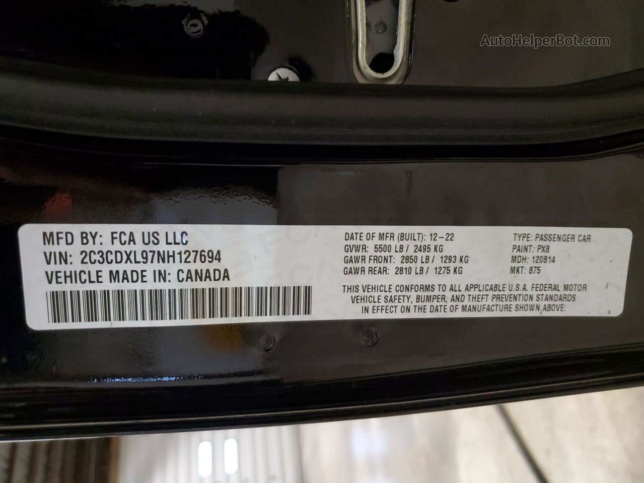 Price & History 2022 Dodge Charger Srt Hellcat 6.2l 8 vin ...