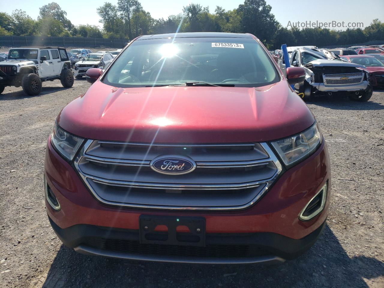 Price & History 2015 Ford Edge Titanium 3.5l 6 vin: 2FMTK4K81FBB71473 ...
