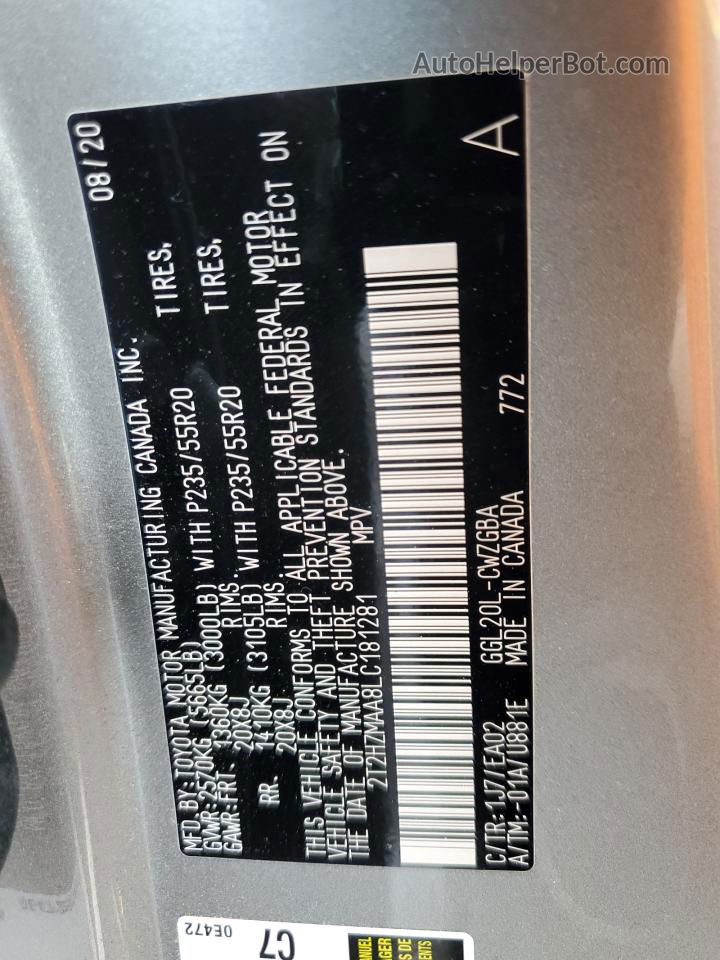 Price & History 2020 Lexus Rx 350 3.5l 6 vin: 2T2HZMAA8LC181281 ...