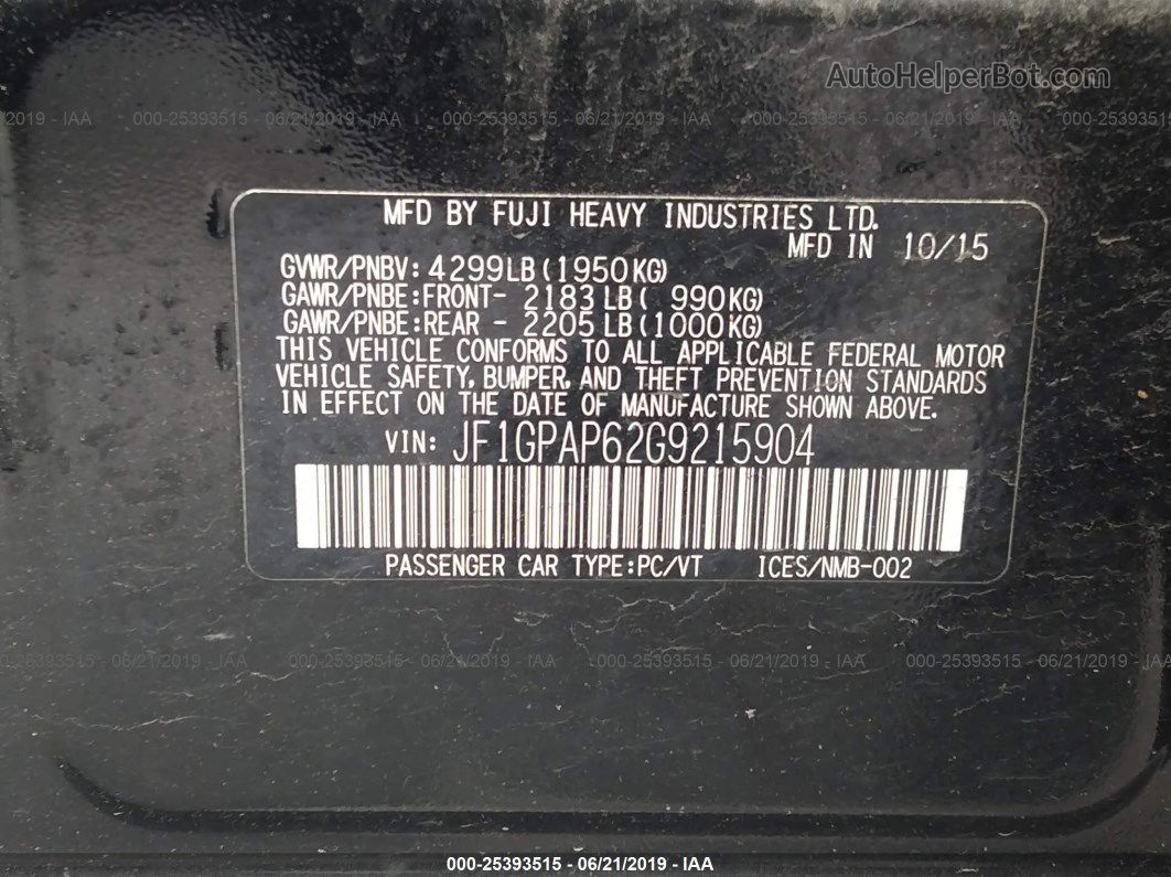 Цена и история 2016 Subaru Impreza 2.0i Sport Premium Pzev 5m 5-door 2 ...