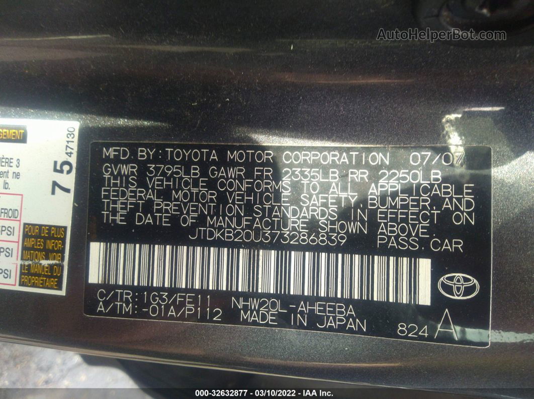 Price & History 2007 Toyota Prius 1.5l Dohc Sfi Vvt-i 16-valve vin ...