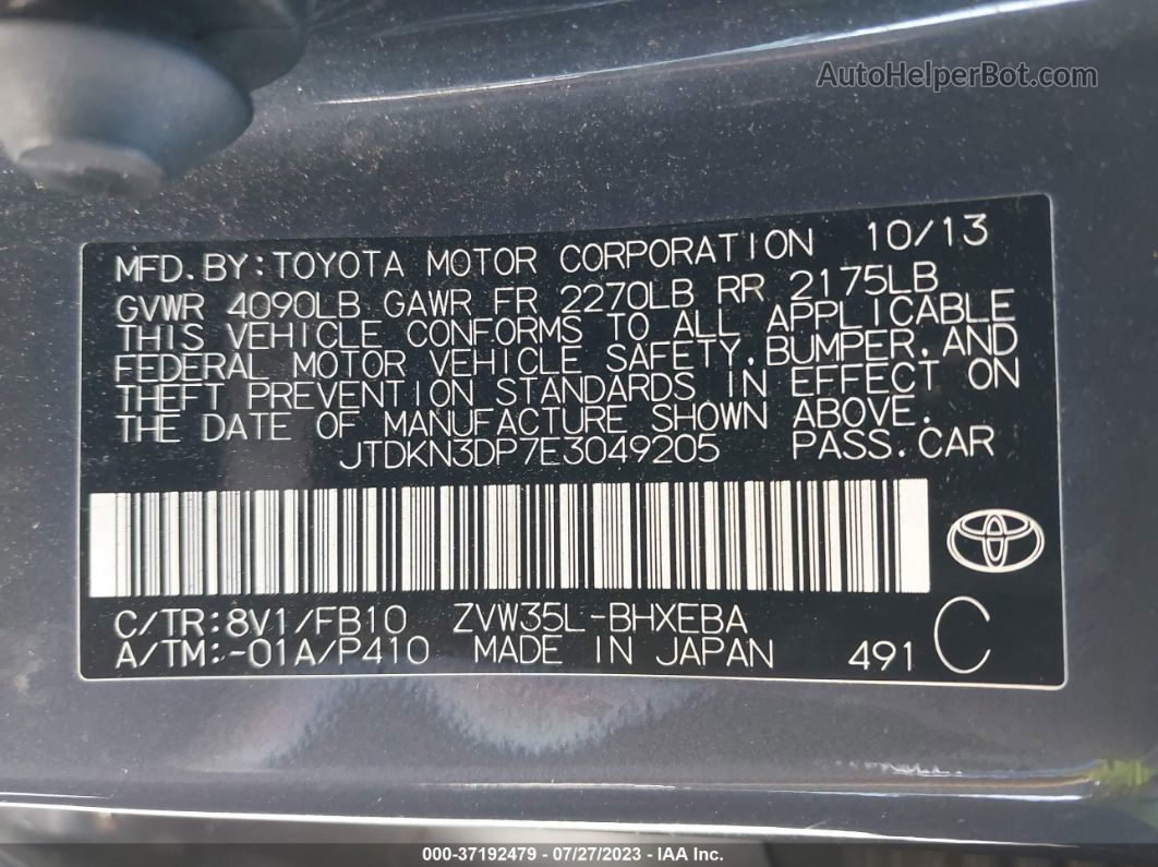 Price & History 2014 Toyota Prius Plug-in 1.8l I4 Fi Dohc 16v Nf4 vin ...