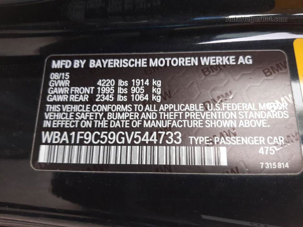 Price & History 2016 Bmw 228 I Sulev 2.0l 4 vin: WBA1F9C59GV544733 ...