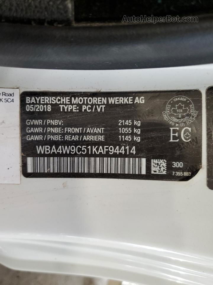 Price & History 2019 Bmw 440xi 3.0l 6 vin: WBA4W9C51KAF94414 ...